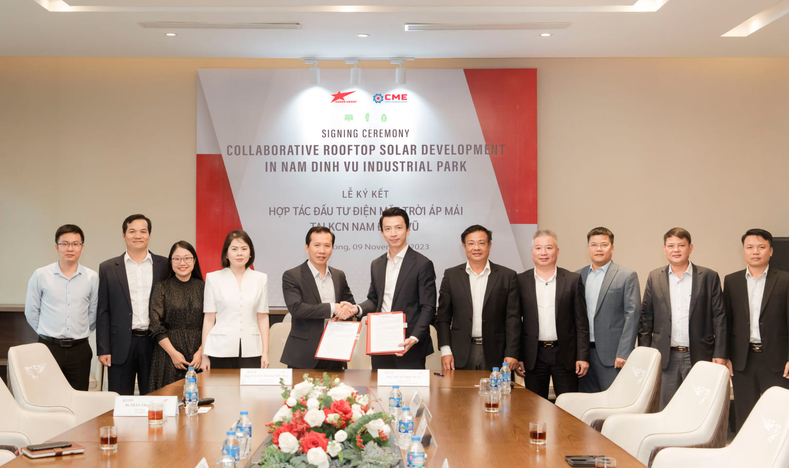 Sao Do Group and CME Solar cooperation to invest Rooftop Solar Power in Nam Dinh Vu Industrial ...